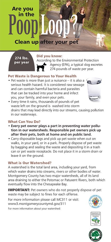 Pet Waste, DEP, Montgomery County, MD Government